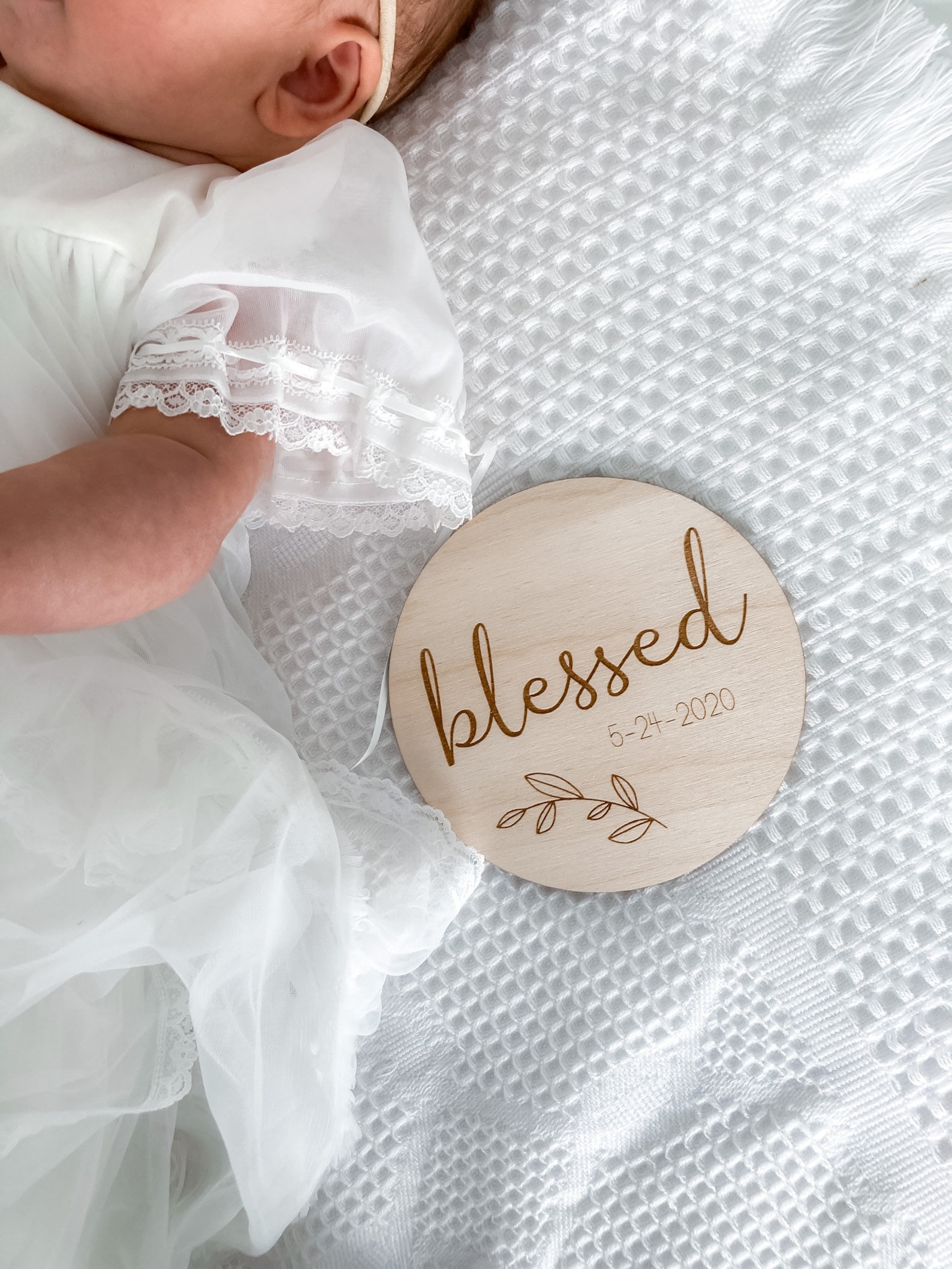 Baby Blessing wood sign Blessed wood sign newborn baby sign | Etsy