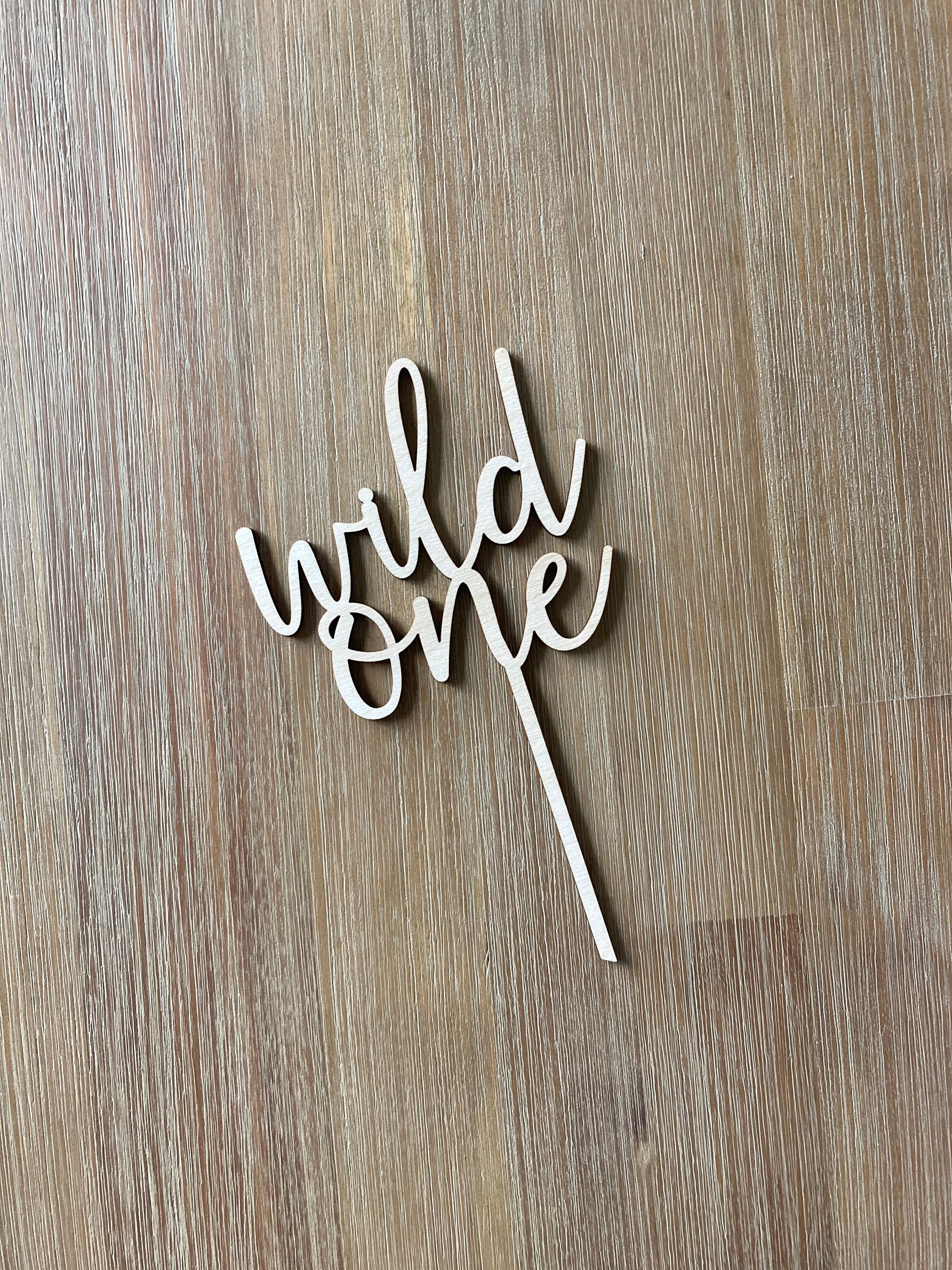 Wild One Cake Topper Birthday Cake Decoration First Birthday | Etsy