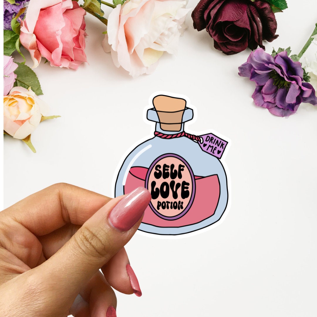Self Love Potion Mental Health Healing Motivation Sticker Decal - Etsy