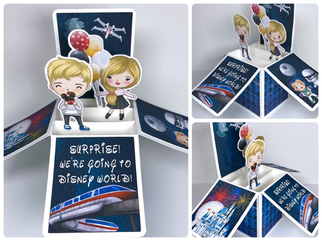 Vacation Reveal Pop-up Card - Etsy