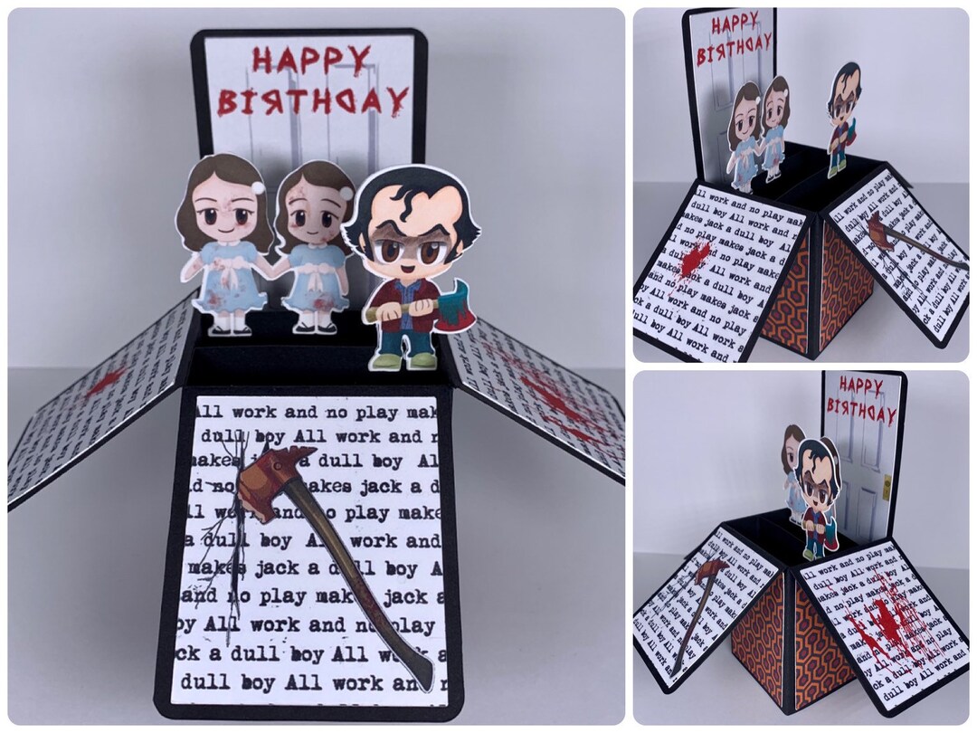 Horror Movie Pop-up Card - Etsy