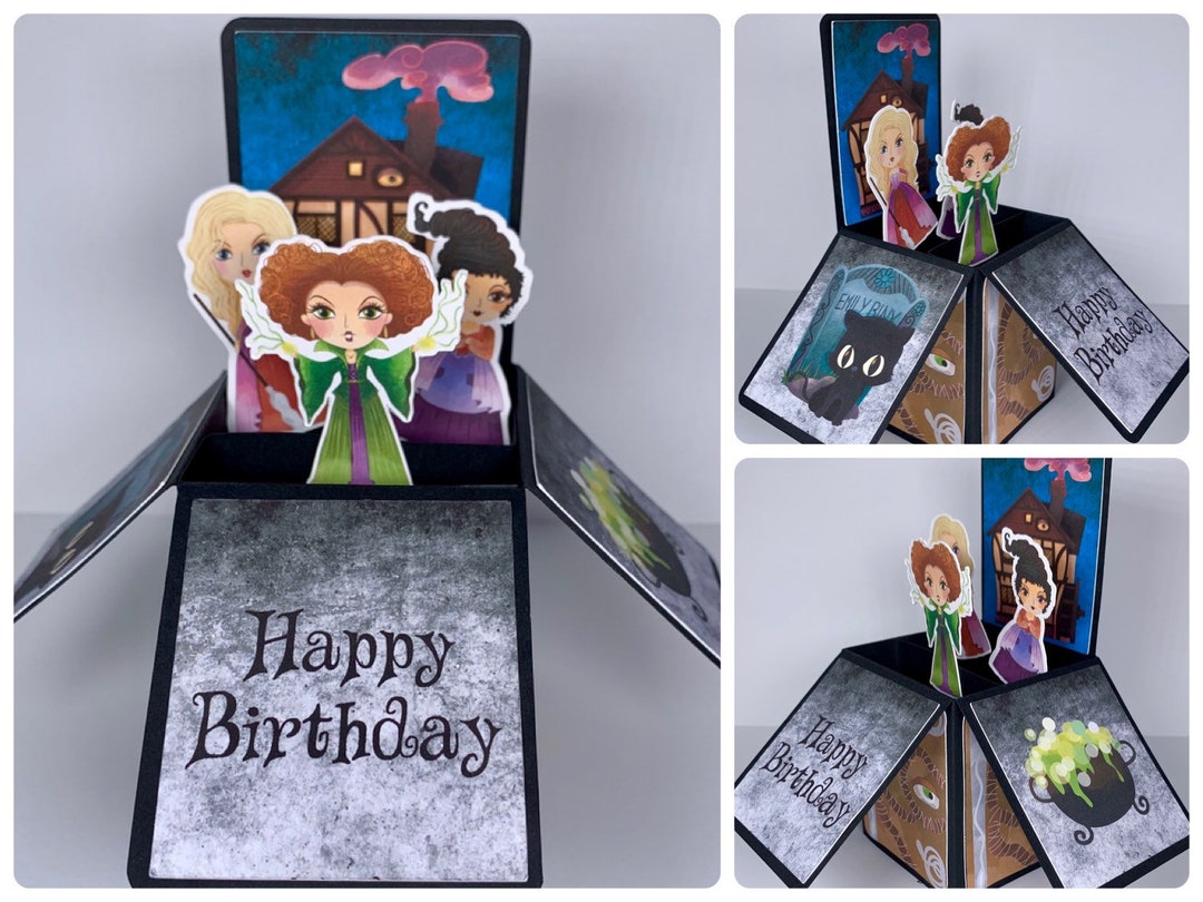 Witch Sisters Pop-up Card - Etsy