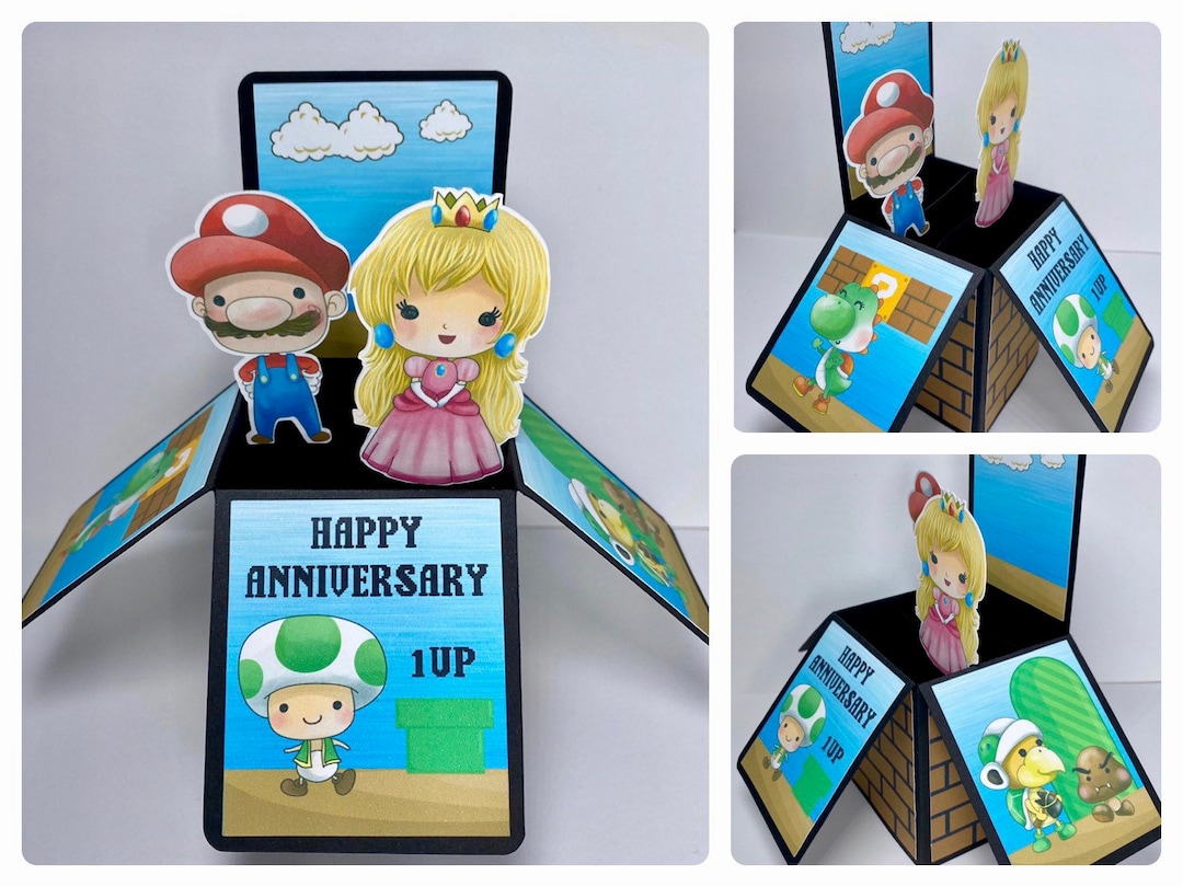 Princess and Plumber Pop-up Anniversary Card - Etsy