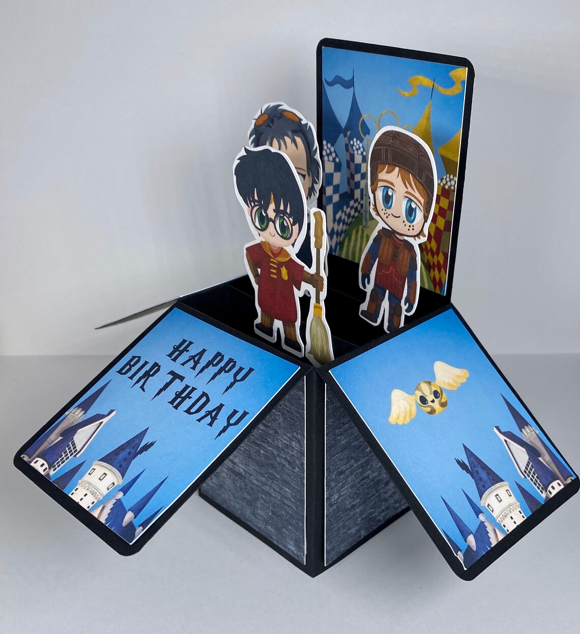 Wizard Pop-up Card | Etsy