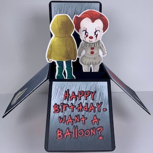 Killer Clown Pop-up Card - Etsy