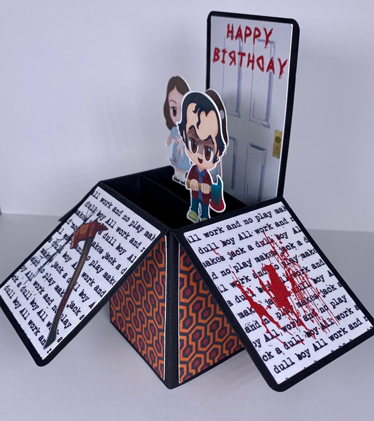 Horror Movie Pop-up Card - Etsy