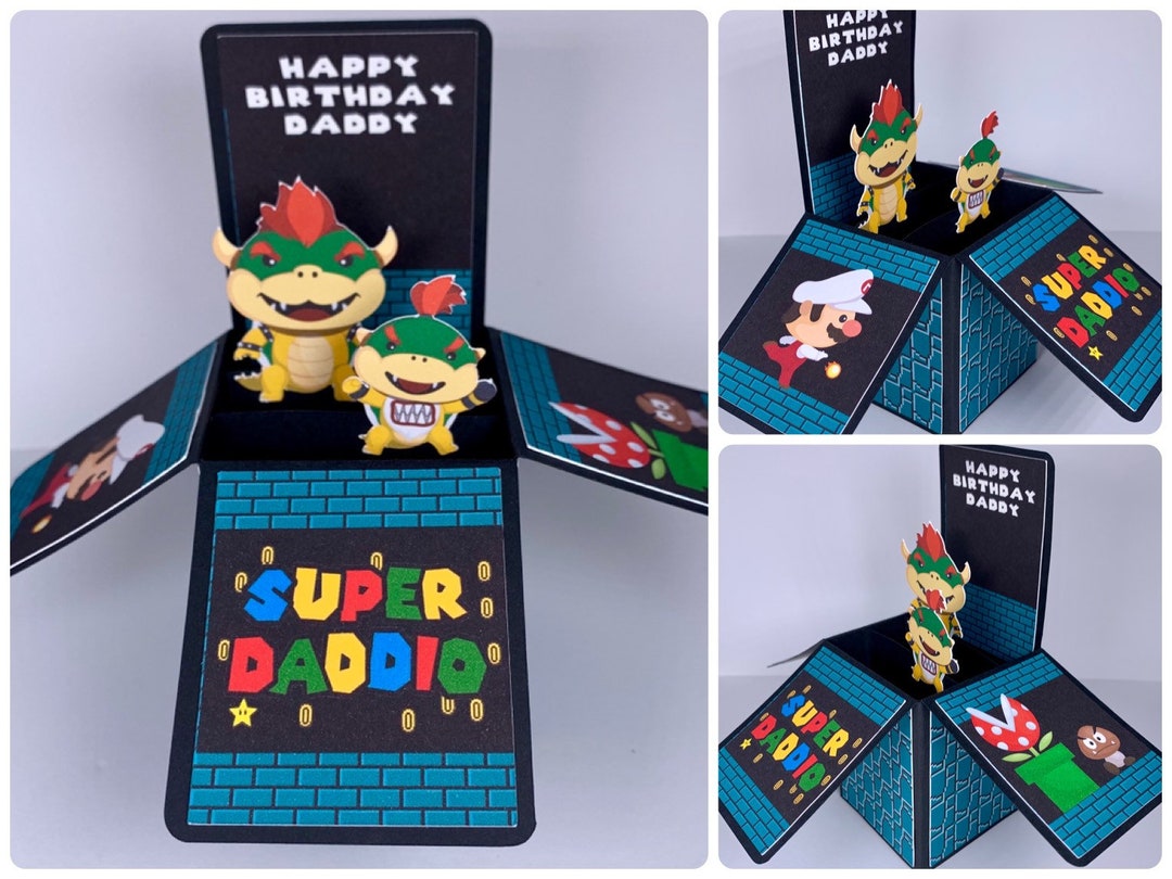 Video Game Birthday Card for Dad - Etsy