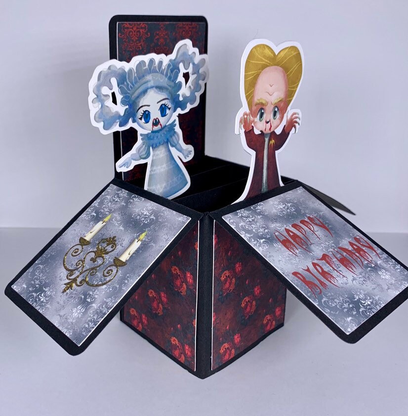 Vampire Pop-up Card - Etsy