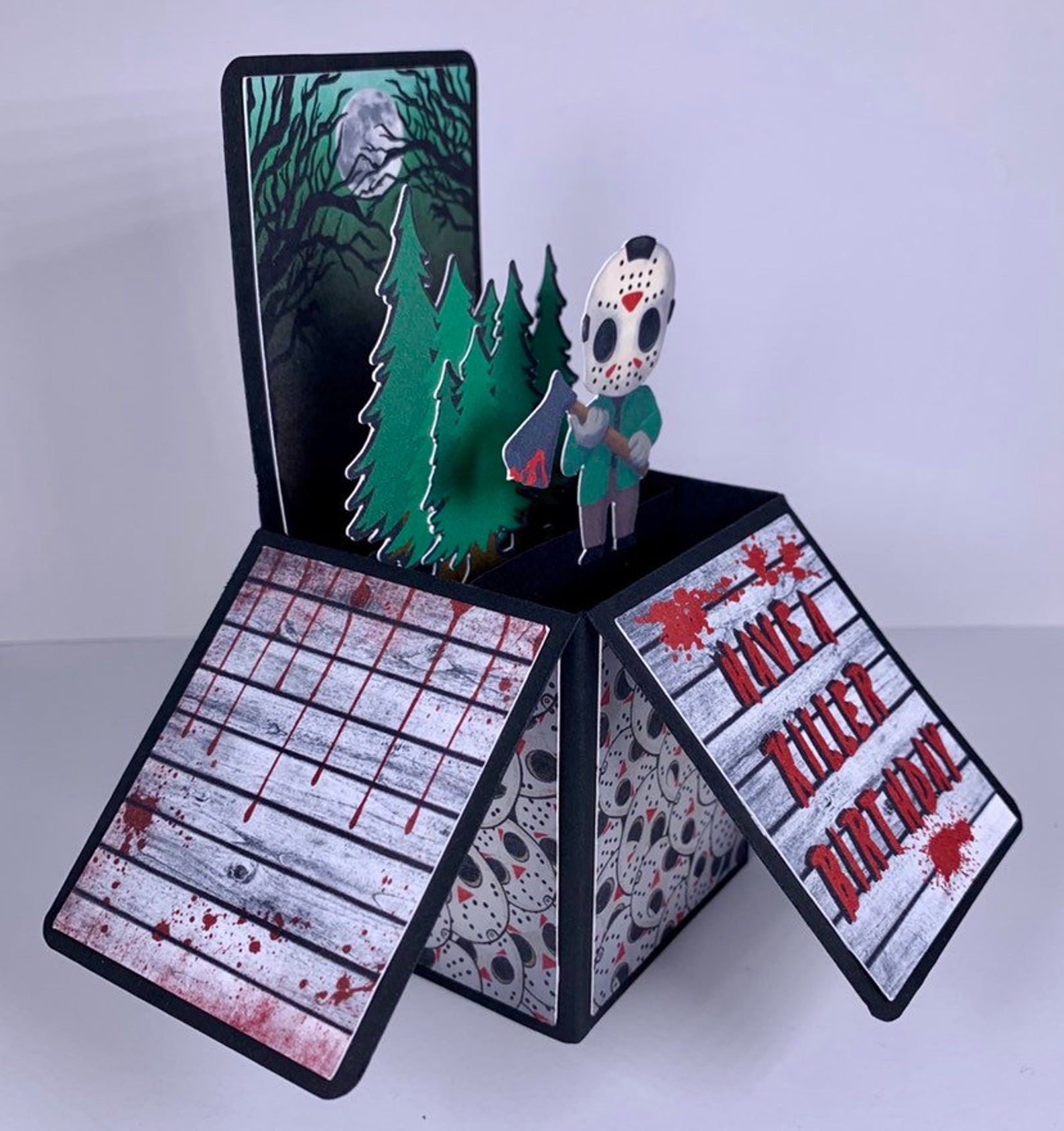 Horror Movie Pop-up Card - Etsy
