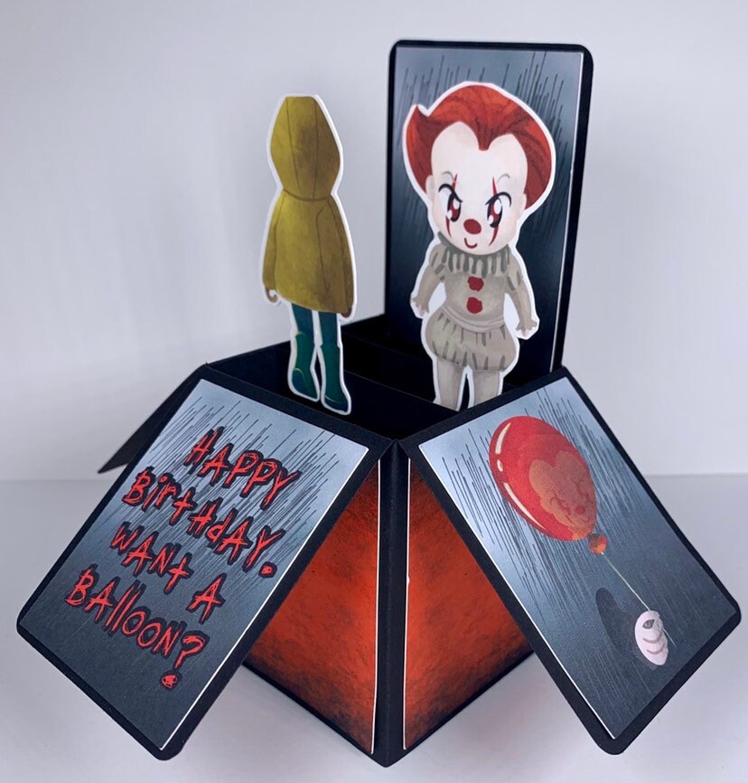 Killer Clown Pop-up Card - Etsy