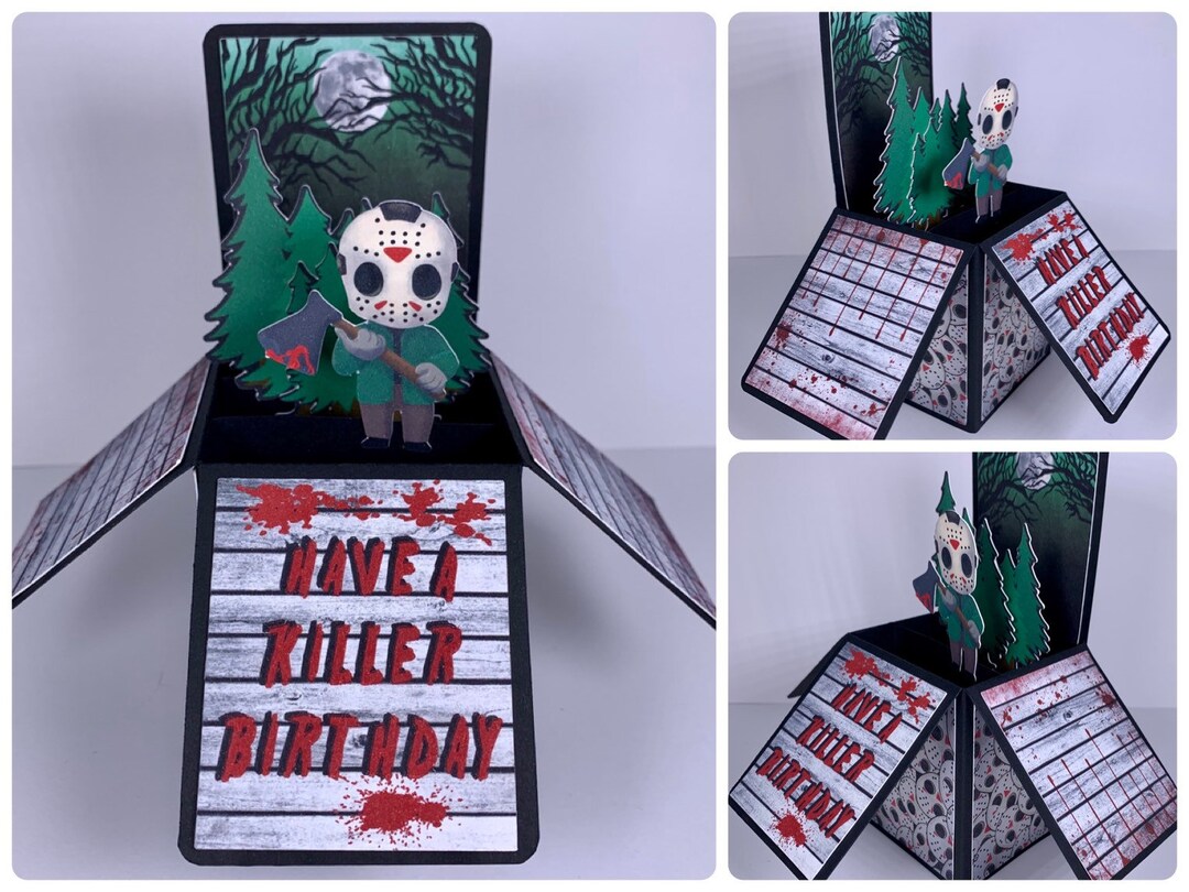 Horror Movie Pop-up Card - Etsy