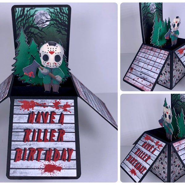 Pop up Horror Birthday Card - Etsy