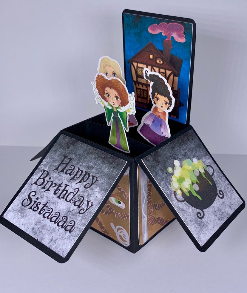 Paper & Party Supplies Witch Sisters Pop-up Card etna.com.pe
