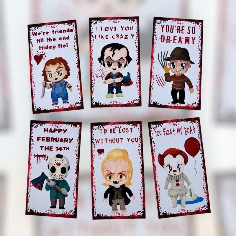 Horror Valentine Cards - Etsy