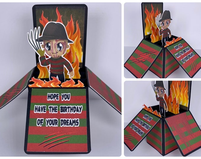 Horror Movie Pop-up Card - Etsy