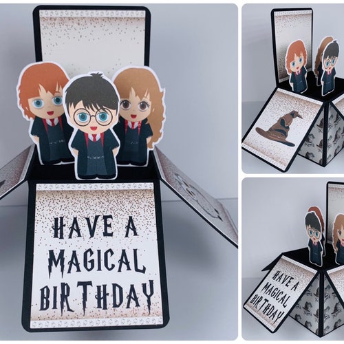 Wizard Pop-up Card - Etsy