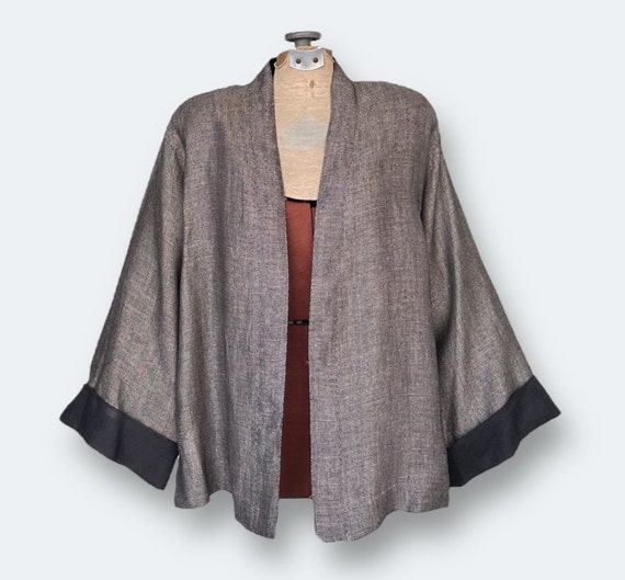 Anne Klein 80s Vintage Kimono Jacket Boho Kimono Wome… - Gem
