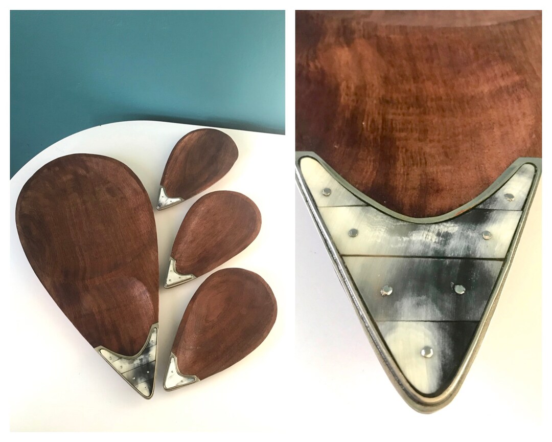 Wood Plate Set Wooden Plate Set Wood Plates Wood Serving Tray - Etsy