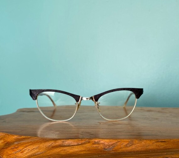 Black Vintage Eyeglasses Oversize 1970s 1980s Retro N… - Gem