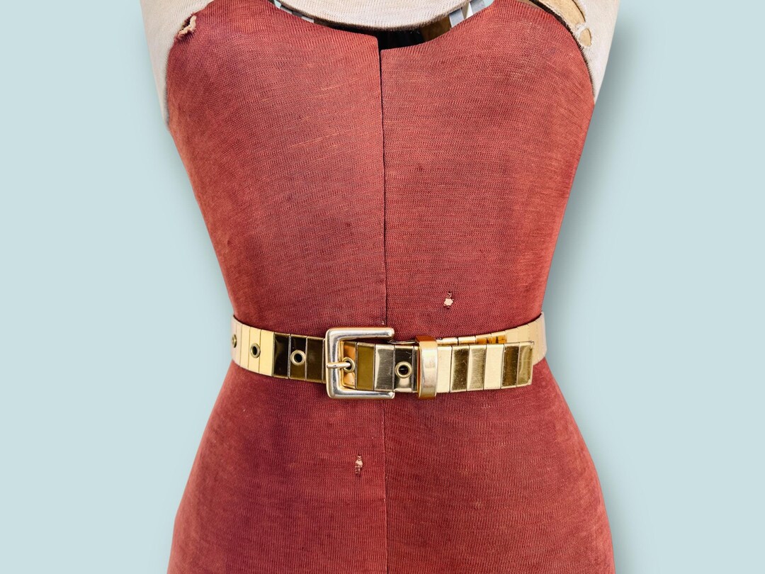 Vintage Gold Belt Womens Gold Metal Belt Waist Belt Women Belt Hip Belt ...