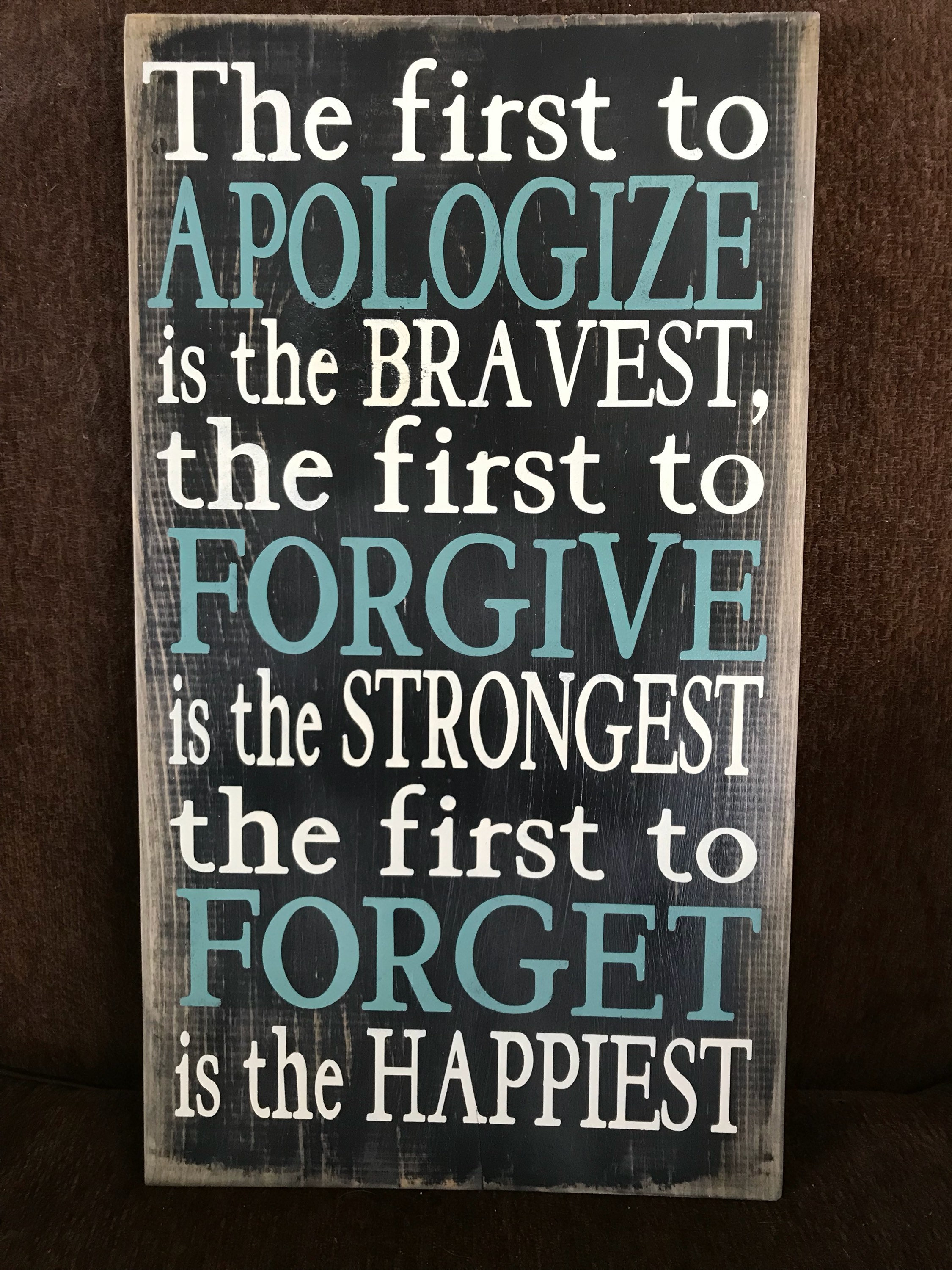 The first to apologize | Etsy