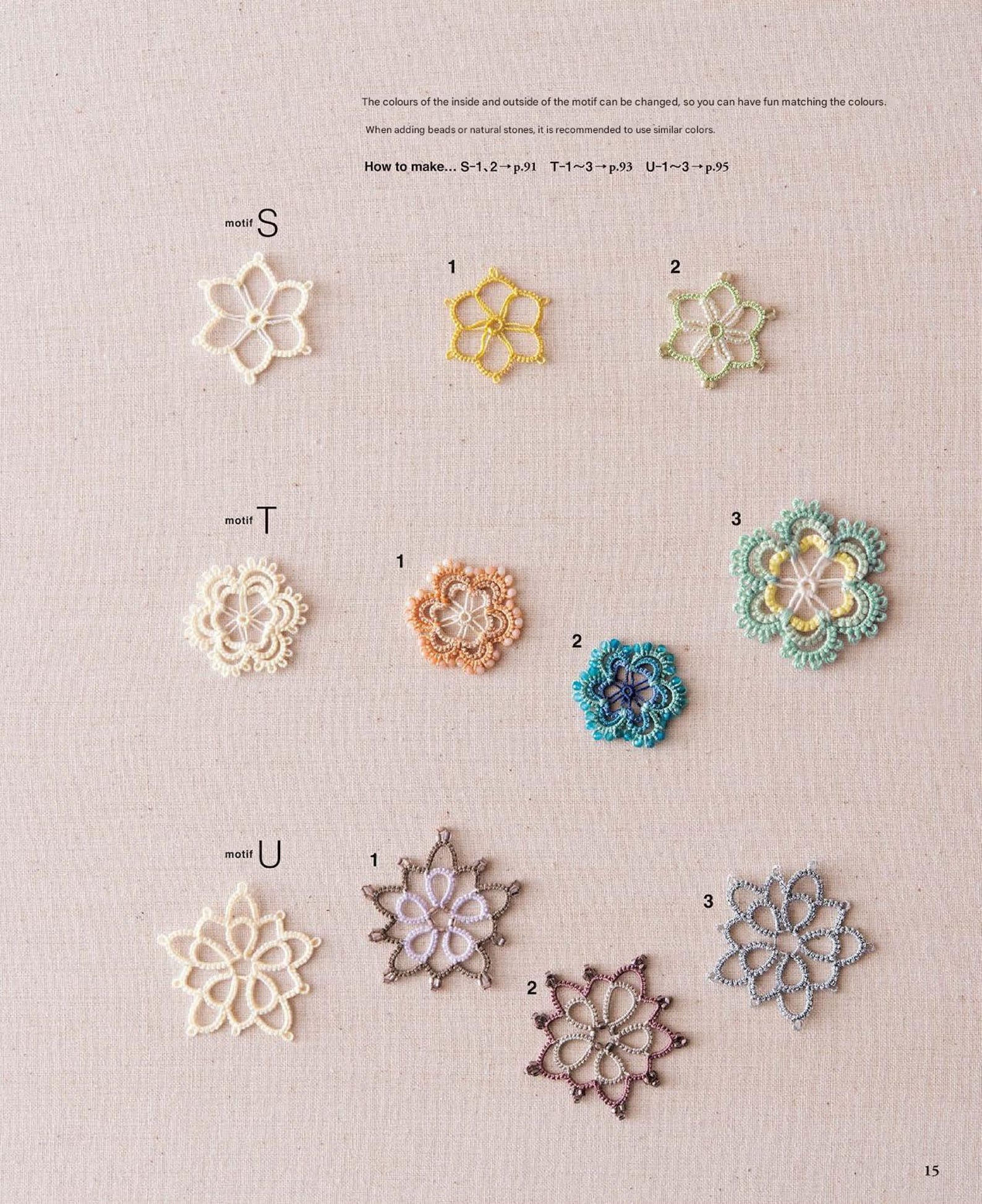 Tatting Lace First Motif A to Z Easy to Make Tatting Pattern ...
