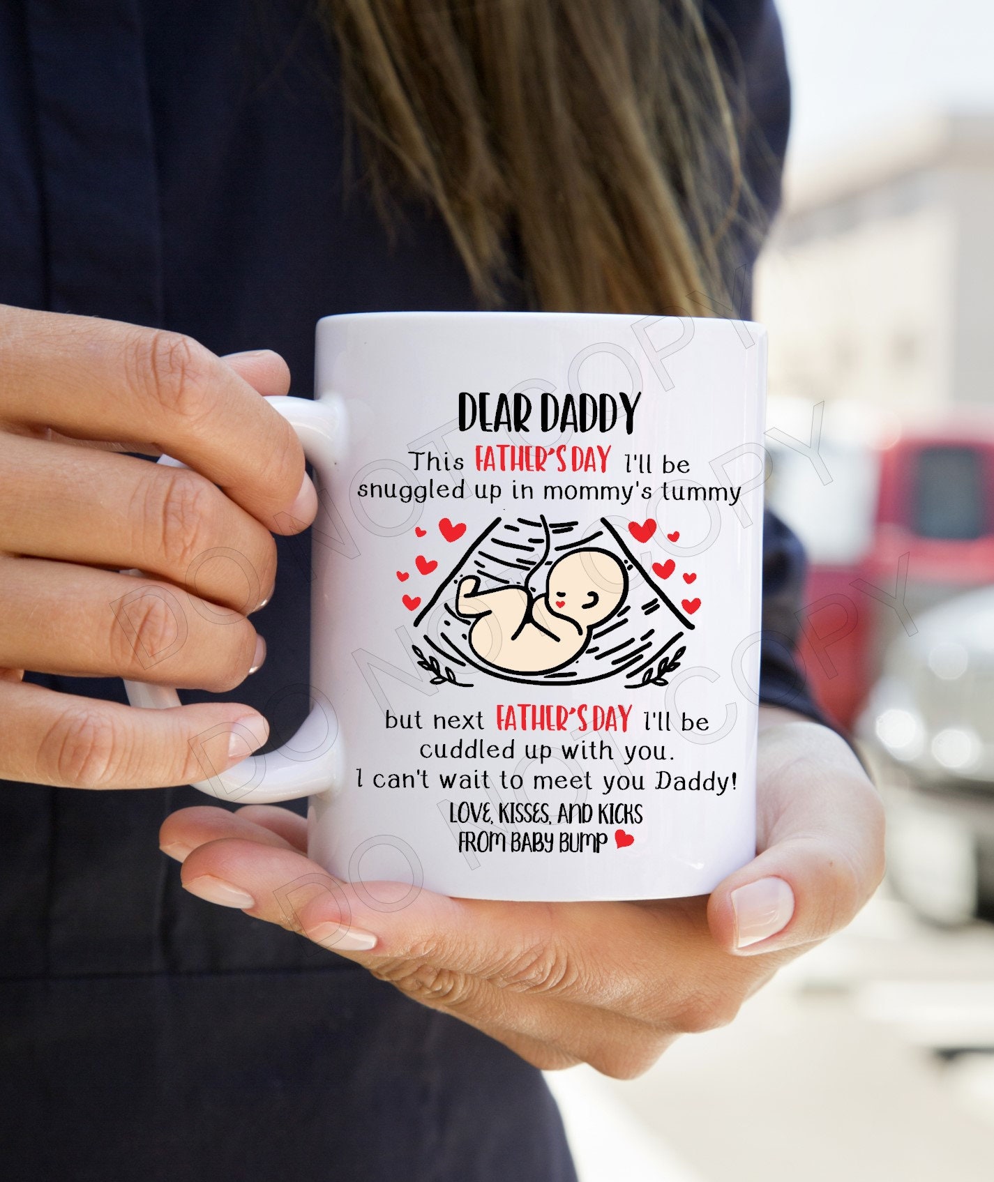 Dear Daddy Snuggled in Mommy's/mummy's Belly See You - Etsy Singapore