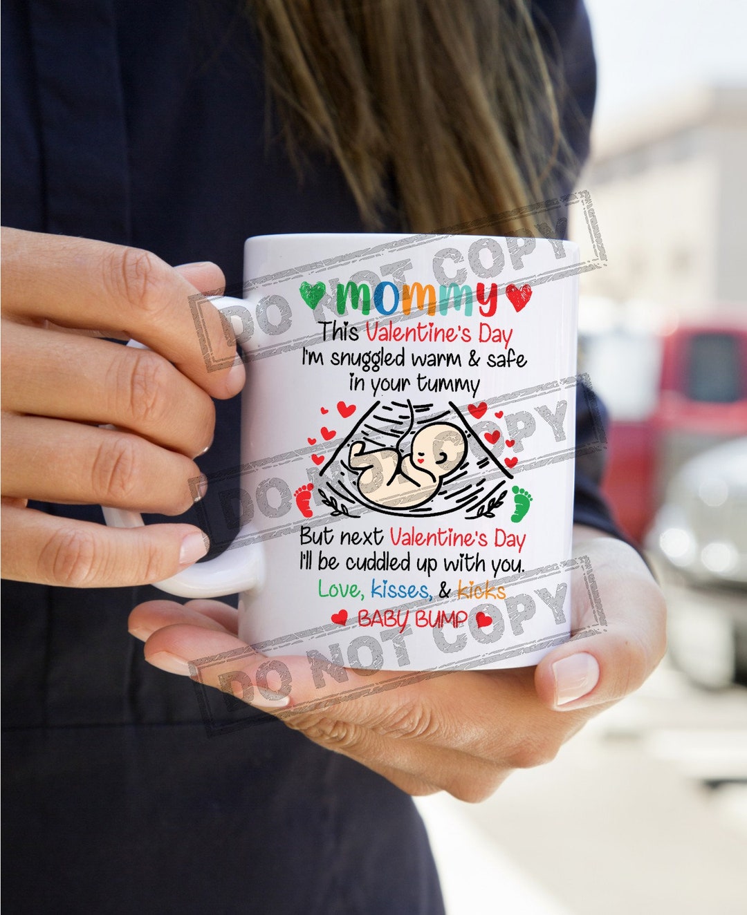 Mommy Snuggled Warm & Safe in Your Belly Valentine's Day See You ...