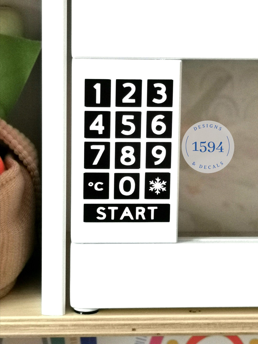 Play Kitchen Microwave Sticker / Decal DIY Kitchen Upgrade Design ...