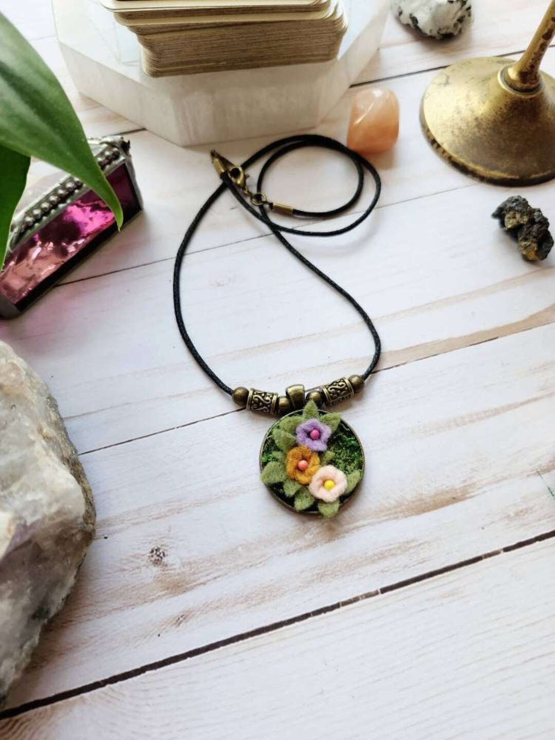 Mini Floral Necklace // Cottagecore Necklace // Fairycore - Etsy