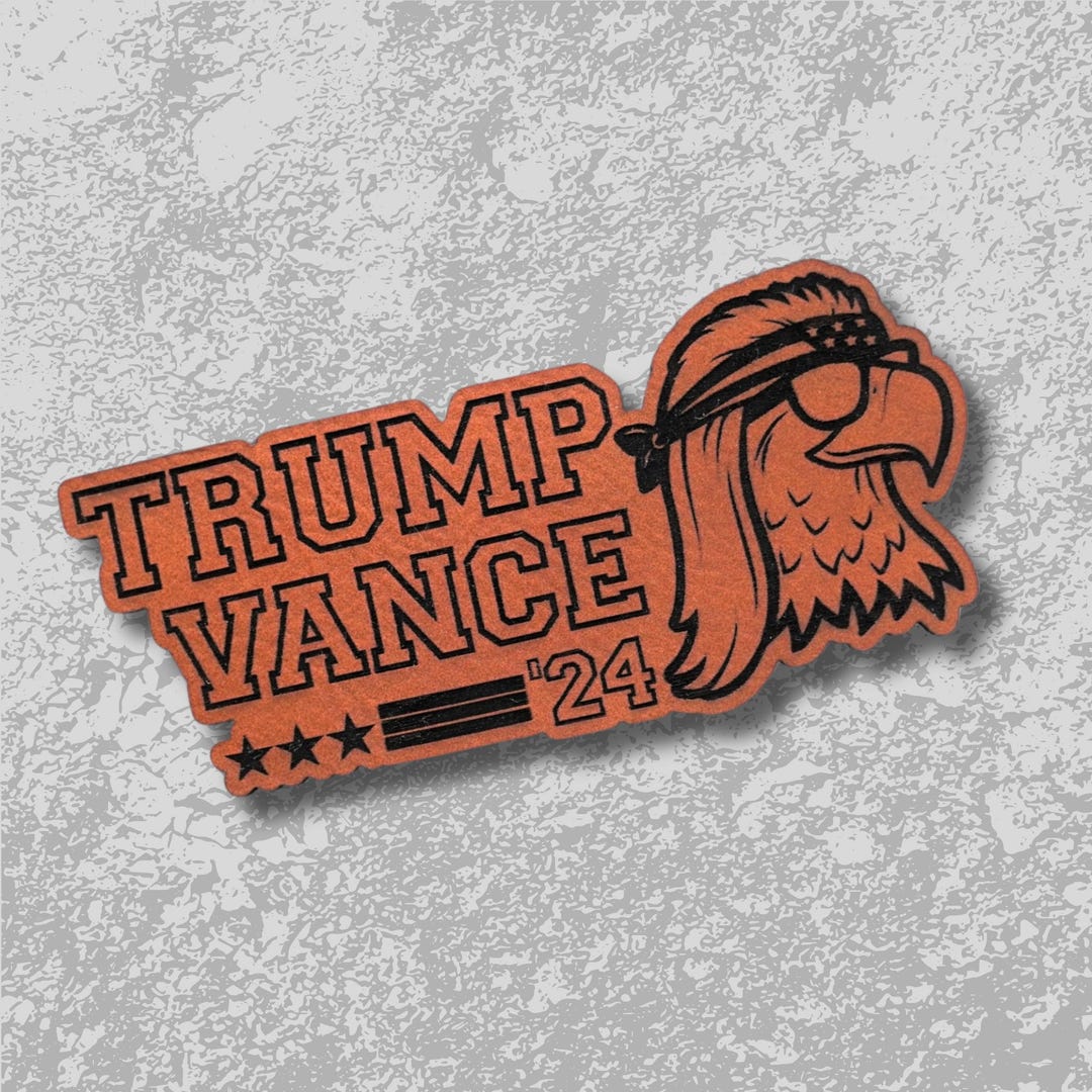 Trump Vance 2024 Patch Trump Leather Patches Trump 2024 Hat Patches ...