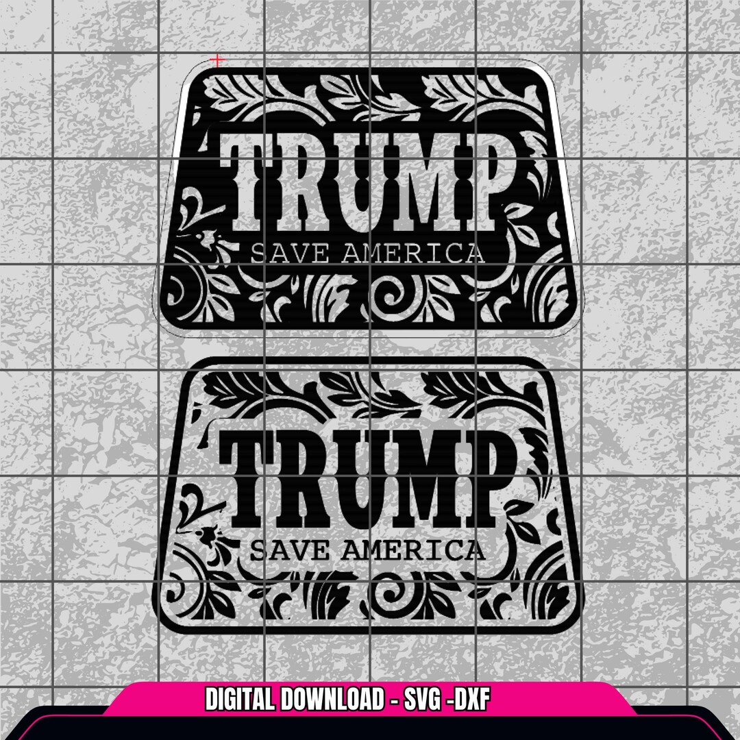 Trump SVG | Trump Tooled Leather | Trump Vector | Trump SVG DXF Ai File ...