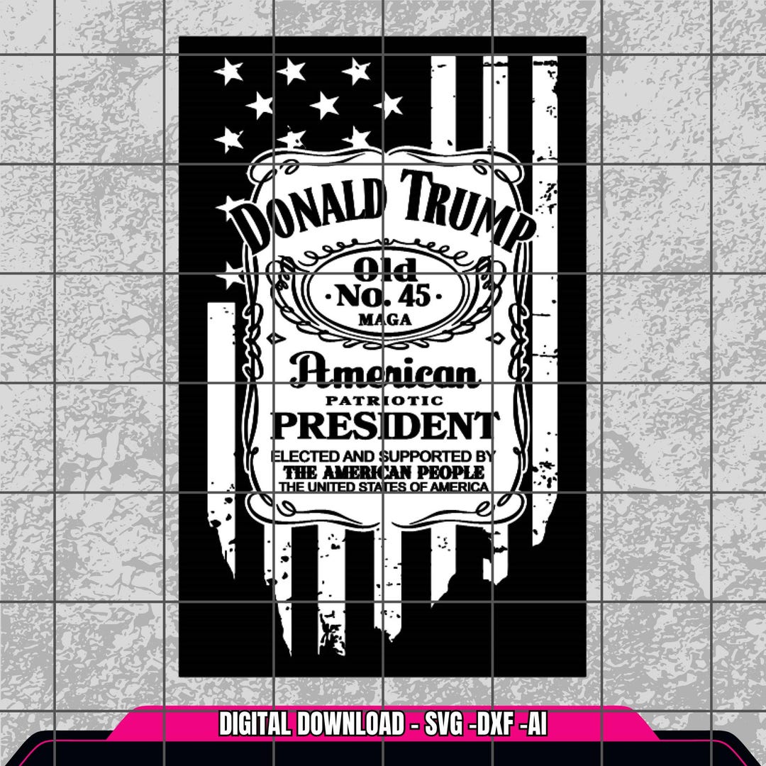 Donald Trump American Flag SVG DXF Digital Download | Liberal Tears ...