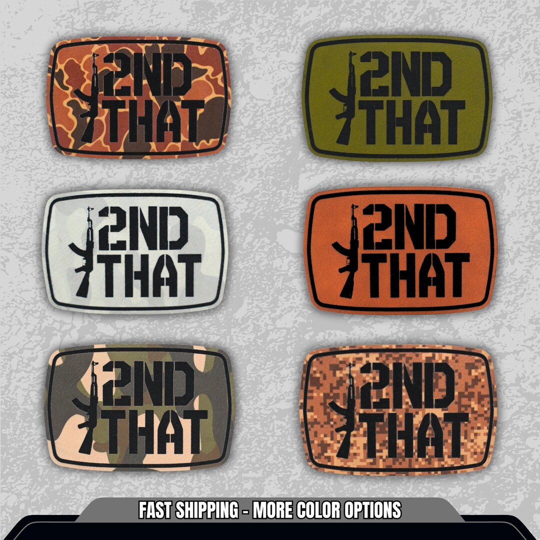 2nd Amendment Hat Patch I 2nd That Custom Leatherette Hat Patches Leatherette Patches Patriotic ...