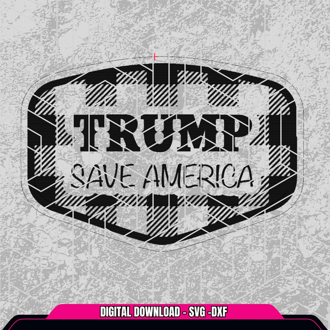 Trump SVG | Trump Buffalo Flannel Plaid Patch | Trump Vector | Trump ...
