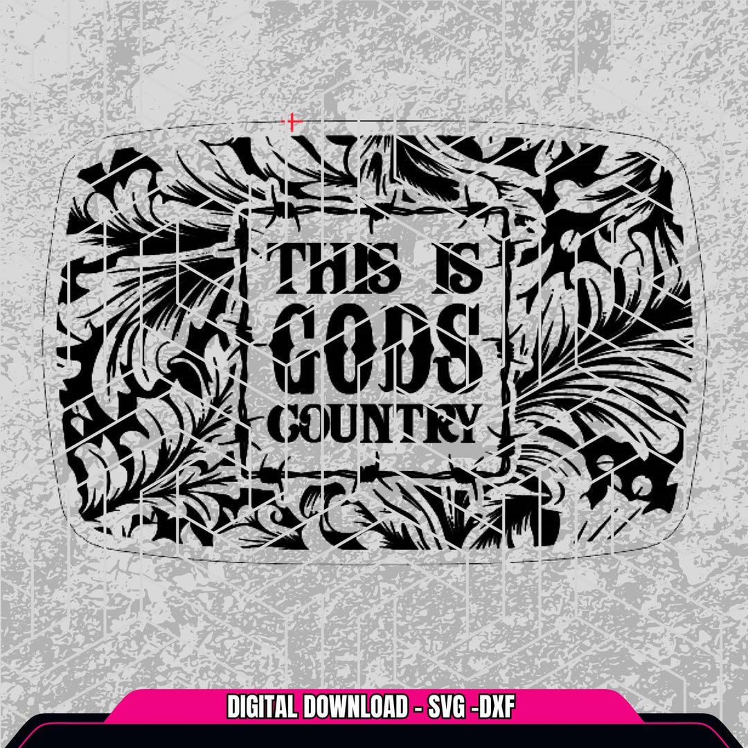 This is Gods Country SVG DXF Laser Cut Digital Files | Tooled Leather ...