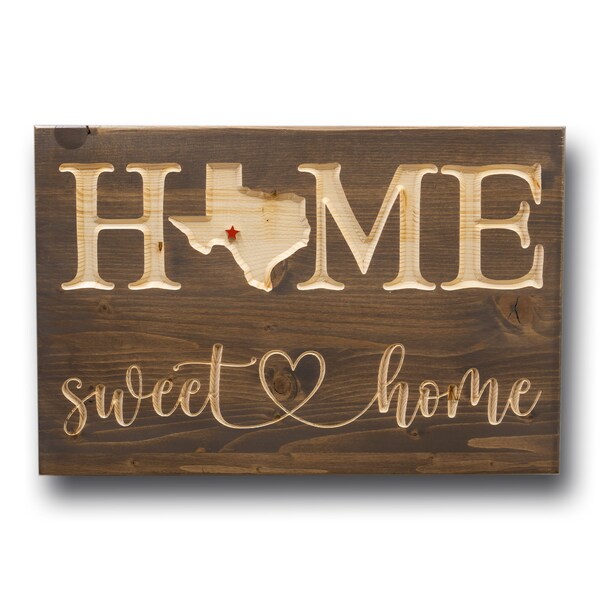 Personalized Home Sweet Home Sign - Etsy