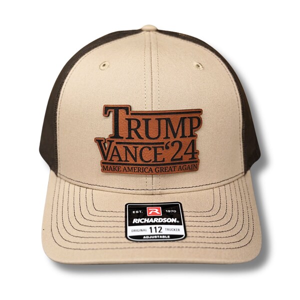 Trump Vance Leather Patch Hat - Etsy