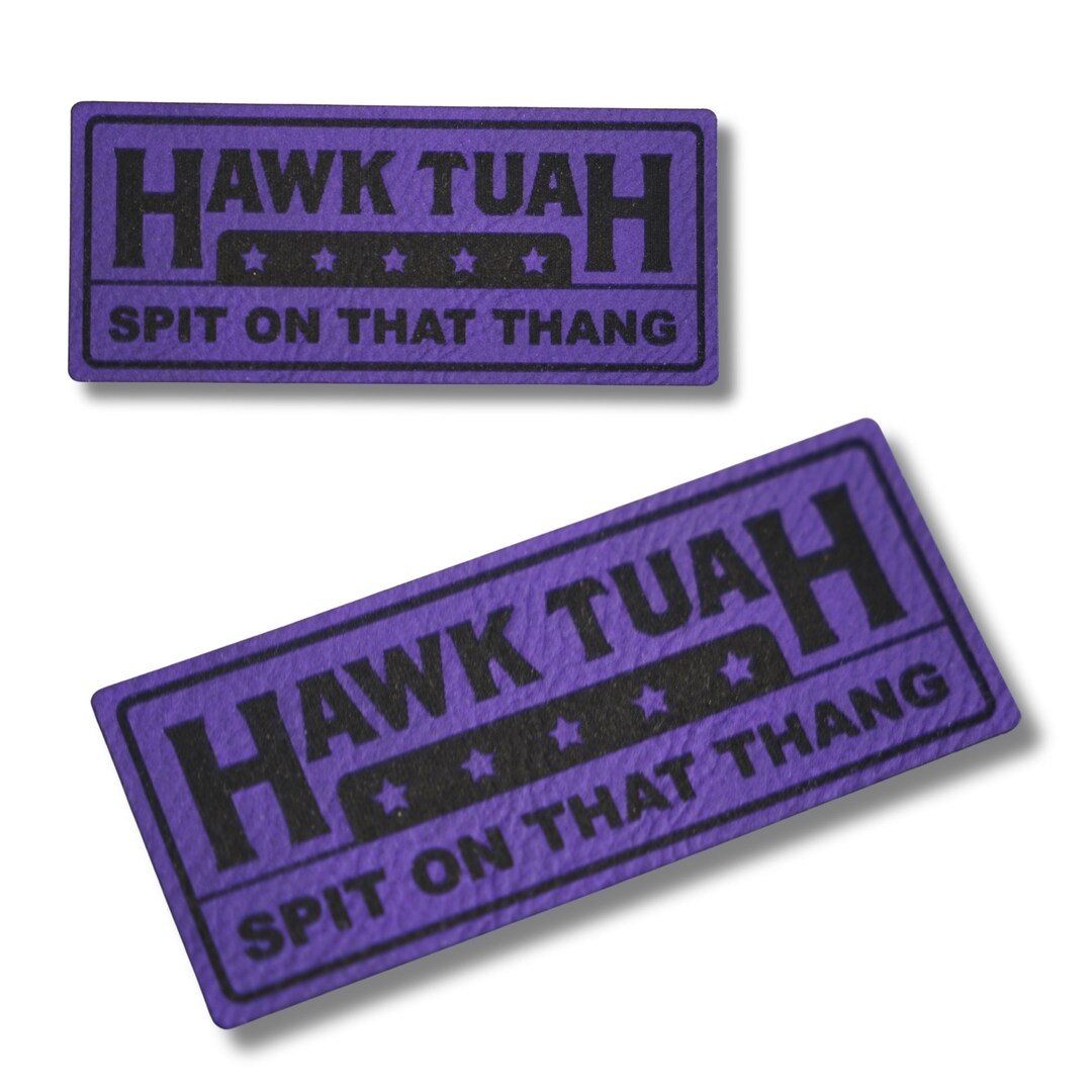 Hawk Tuah Leather Patch Hawk Tuah Patches Custom Hat funny Hat Patches ...
