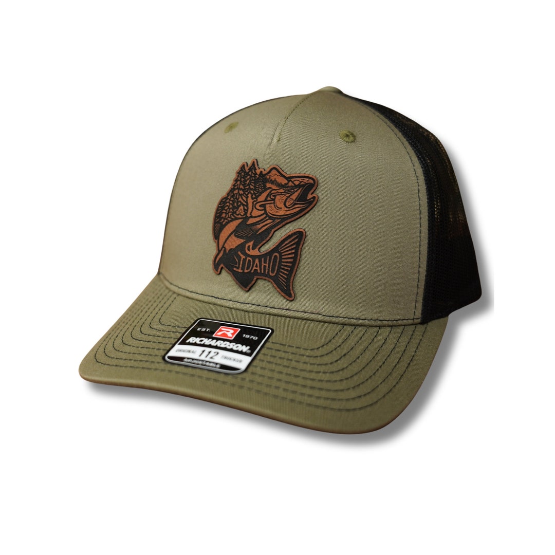 Trout Fishing Hat, Rainbow Trout Hat, Fly Fisherman Gifts, Trout ...