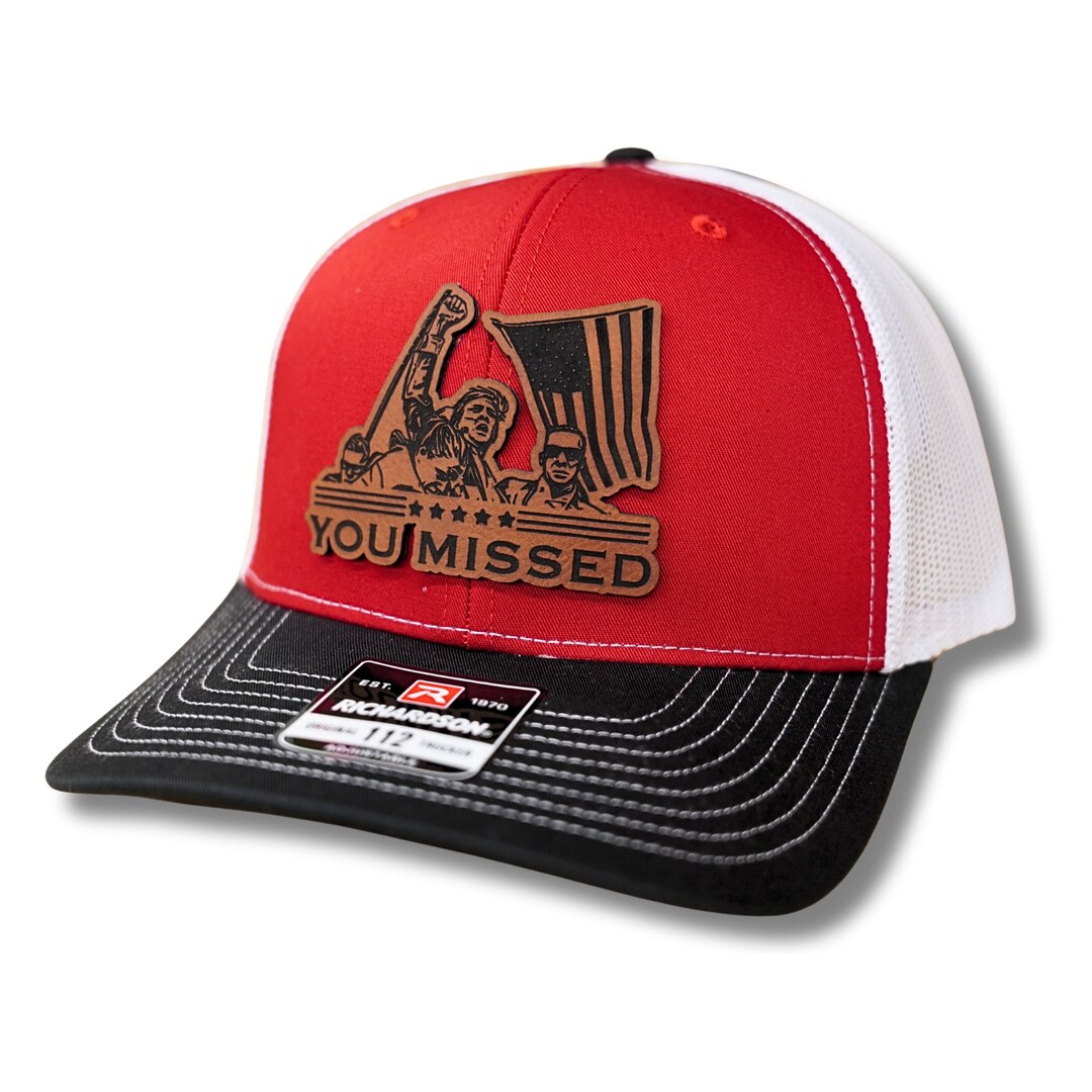 Donald Trump Hat You Missed Trump Hats Leather Patch Hats Gift for Him ...