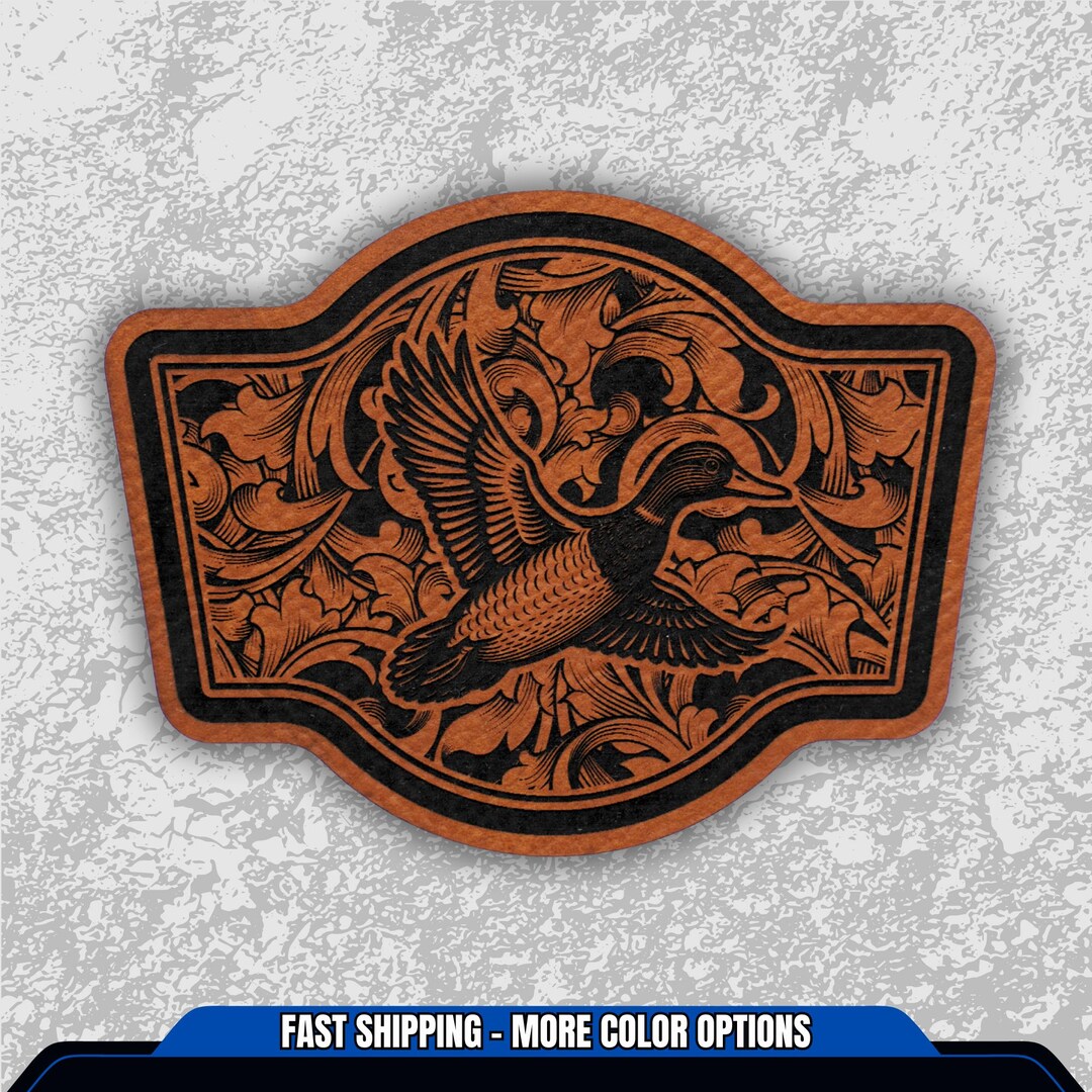 Mallard Duck Patch | Leatherette Hat Patches | Leather Patch Hat | Iron ...