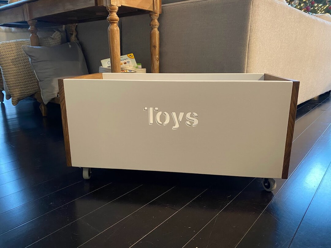 Modern Toy Box Toy Chest Personalized Toy Box for Boys - Etsy