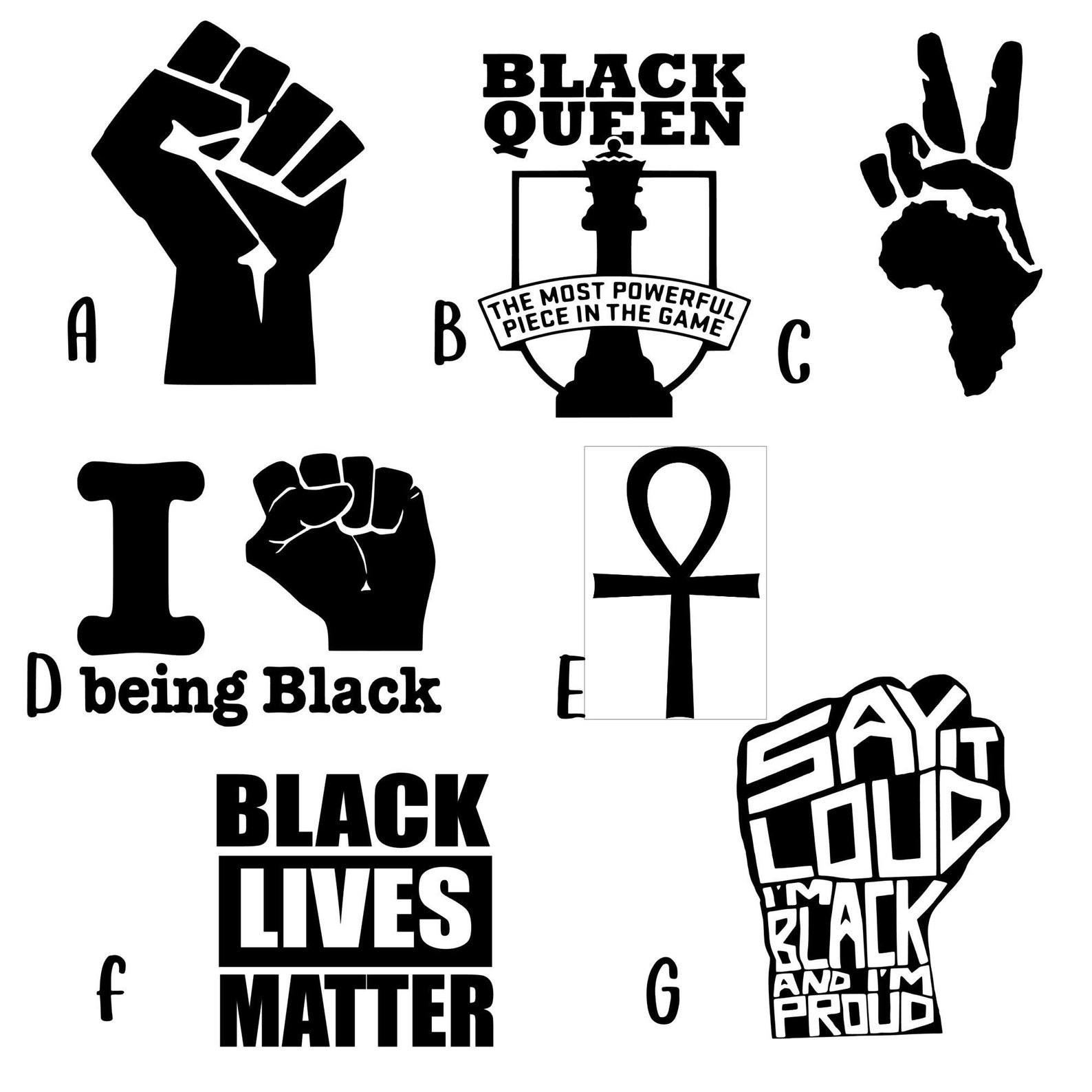Black Lives Matter / Decals / Stickers / Black Love Decals / for the ...