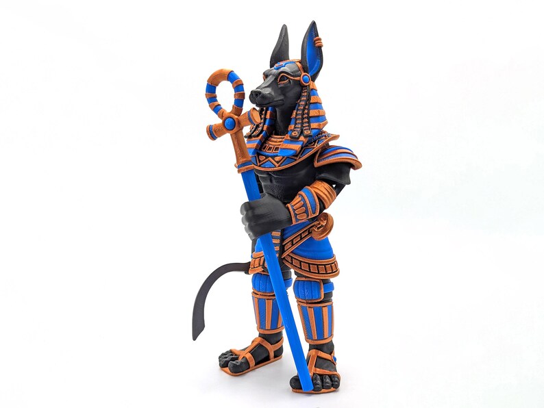 Articulated Anubis Figurine. Beautifully 3D Printed Fidget / Anxiety ...