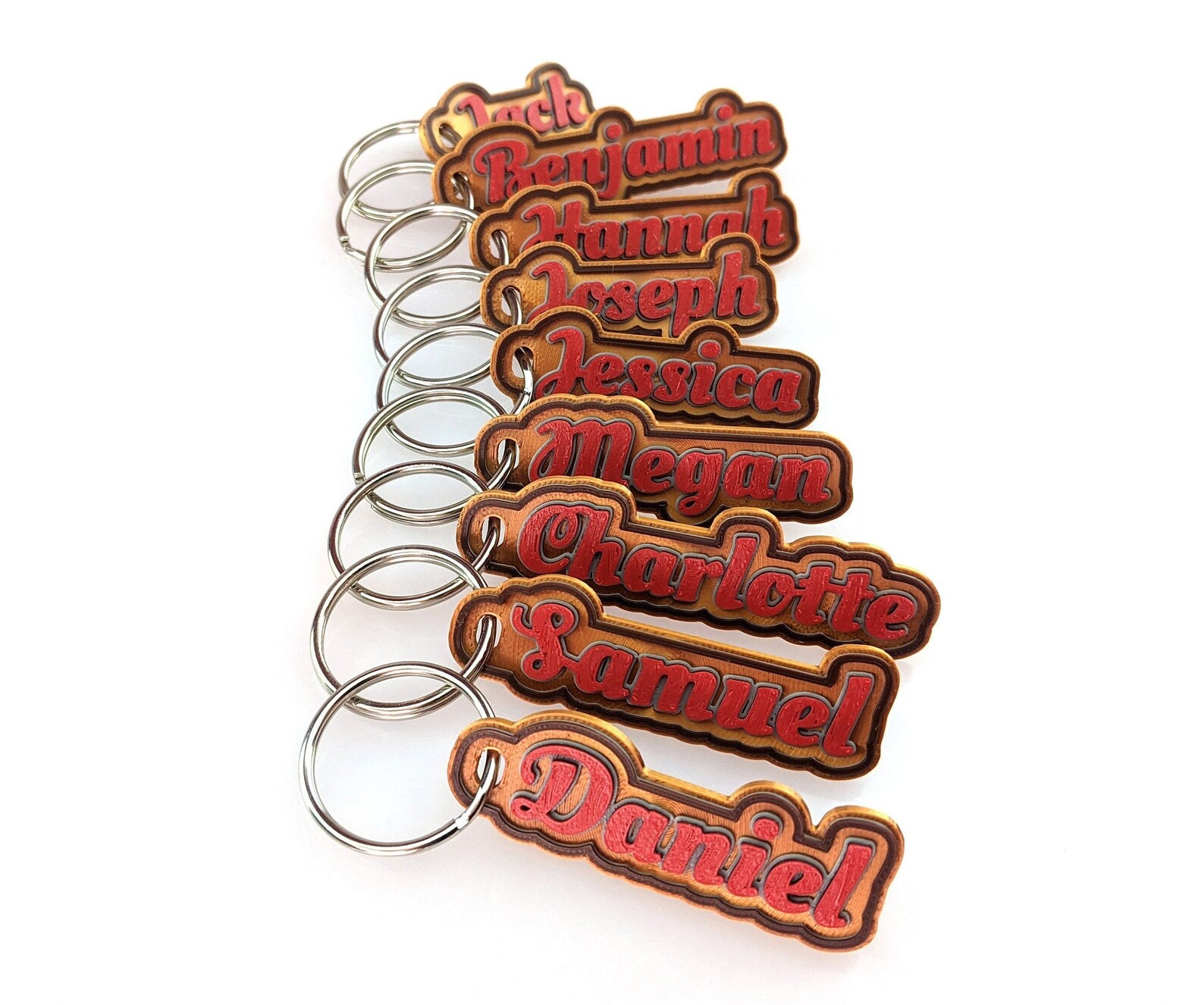 Custom Keyring 3D Printed Personalised Design - Etsy