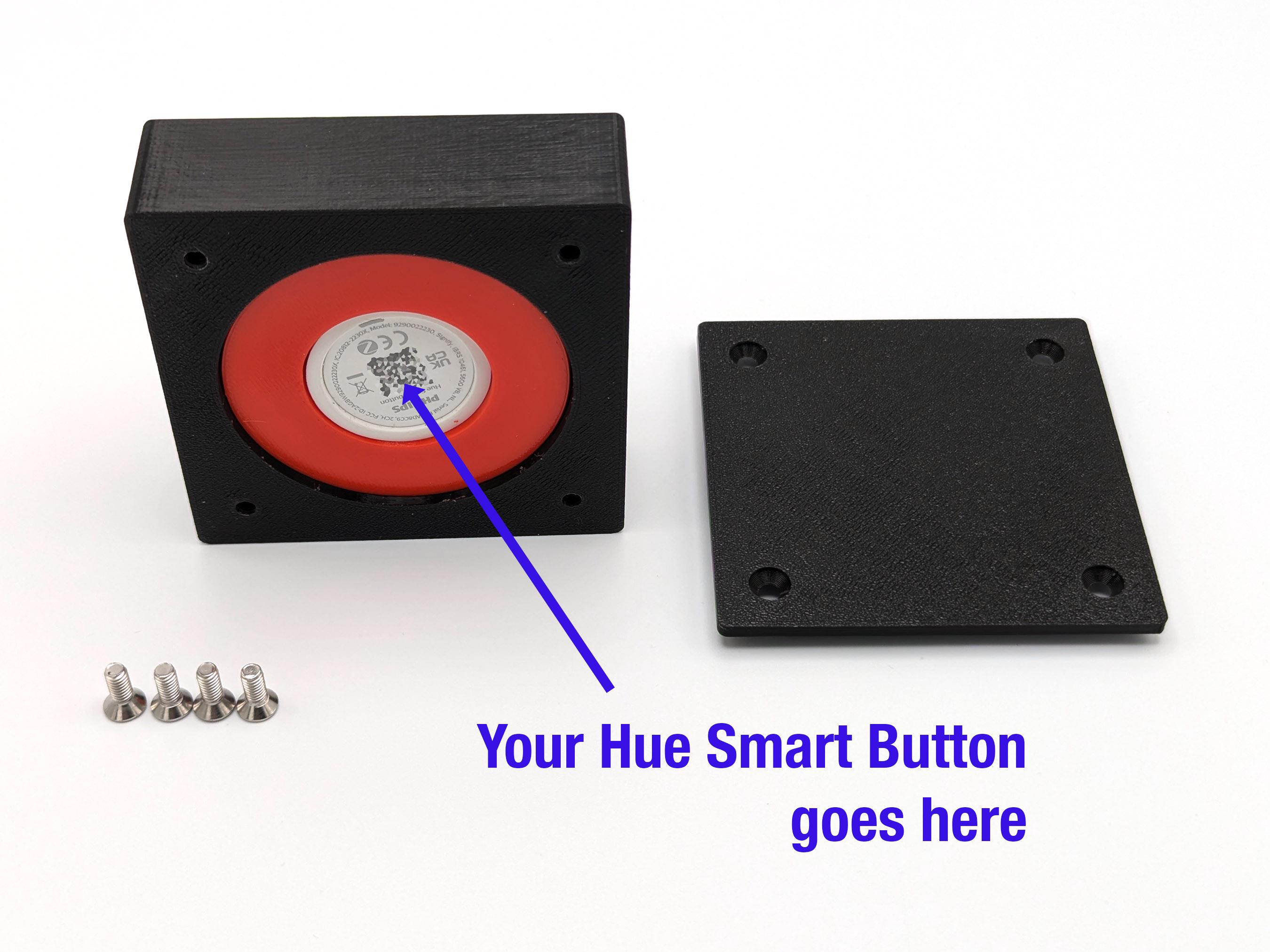 Big Red! Button. Philips Hue Smart Button Holder / Stand / Mount / Case ...