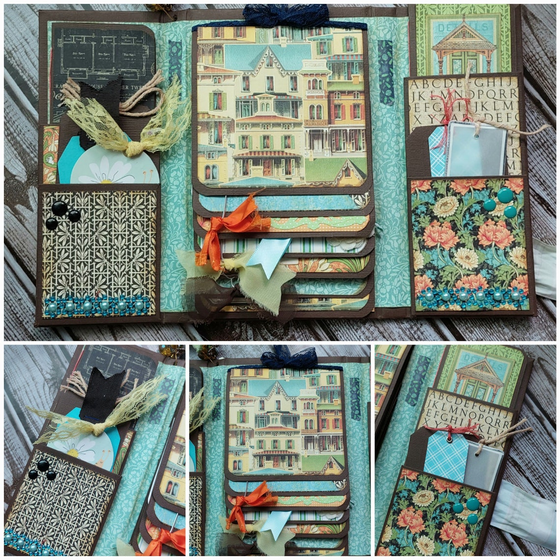 Home Inspo ~ Hardcover Folio ~ Waterfall Journal ~ William Morris Paper ...