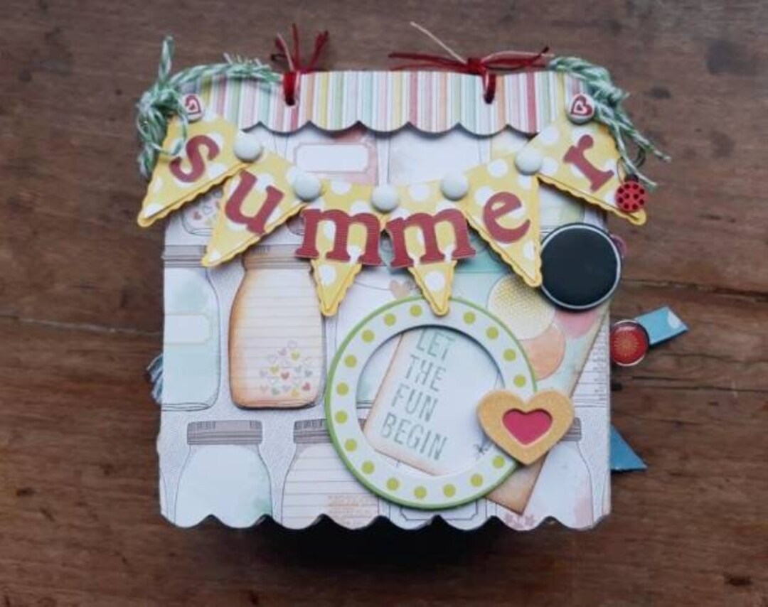 Colorful & Fun SUMMER Time 20+ Pages Chipboard Journal Album ~ Beach ...