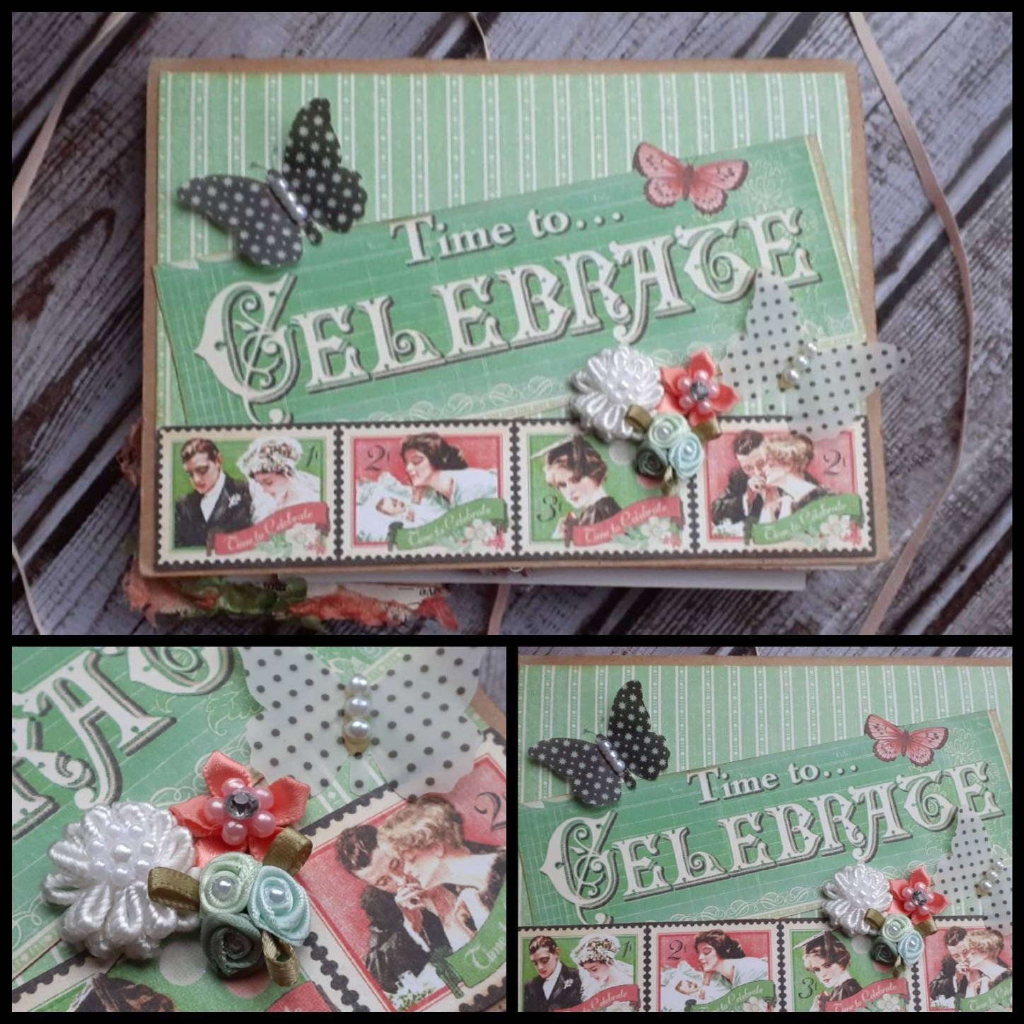 Time to Celebrate Folding Double Sided Life Celebration Card - Etsy